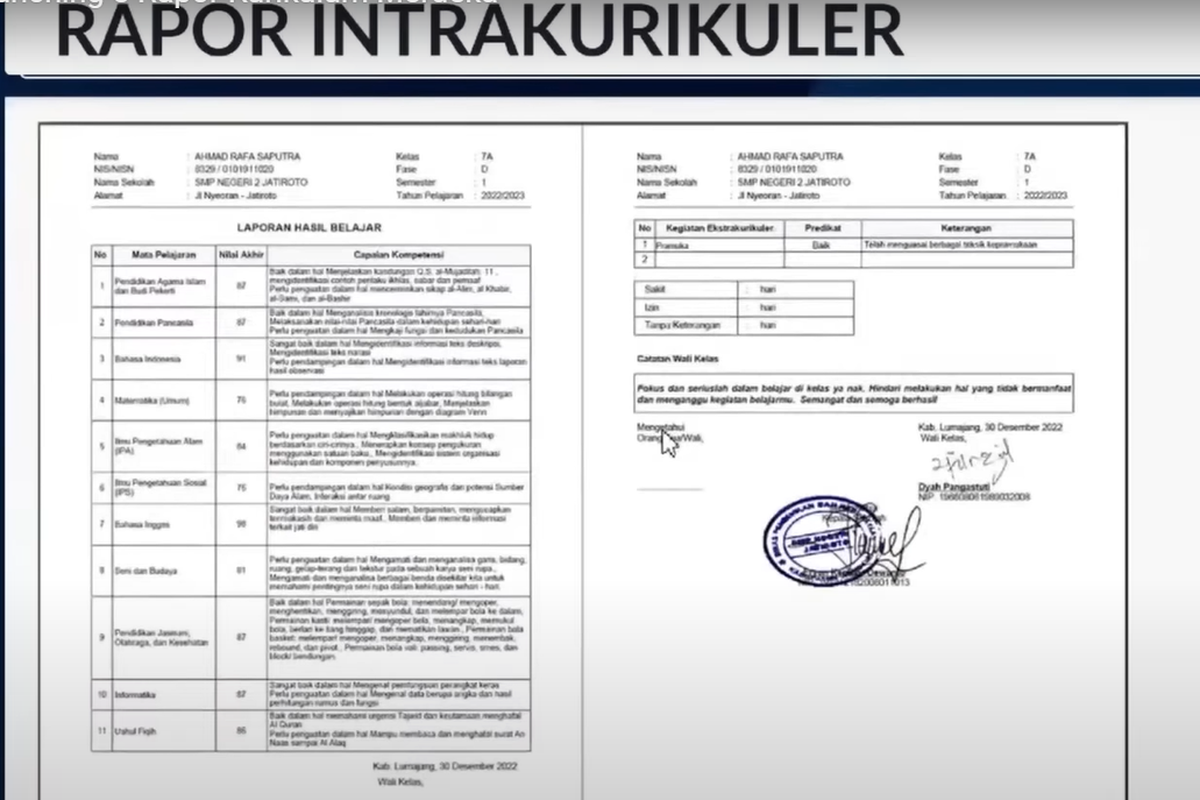 Link Download E-Rapor Kurikulum Merdeka Jenjang SD hingga SMA