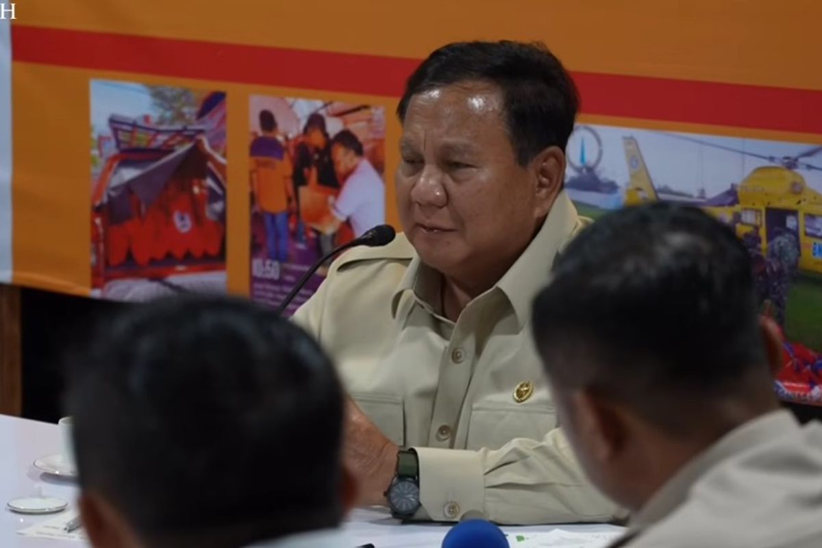 Prabowo Setuju Bantuan Rp 60 Juta Per Rumah Ganti Hunian Pengungsi Rusak