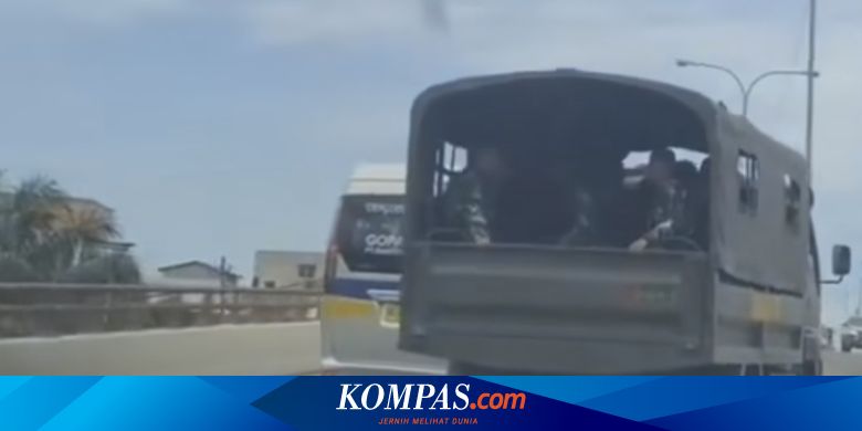 Viral Video Truk Rombongan TNI Diadang Minibus di Medan, Ini Penjelasan ...