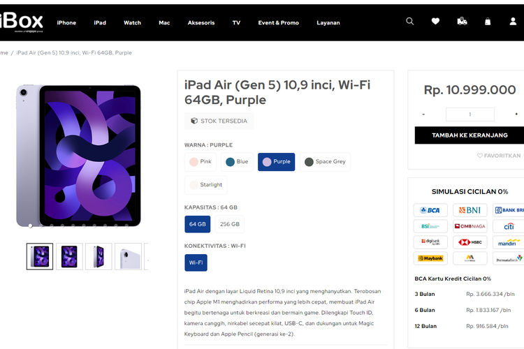 iPad Air 5 Resmi Masuk Indonesia, Ini Harganya