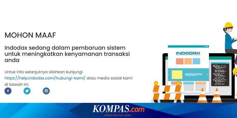 Platform Jual Beli Kripto Indodax Belum Pulih, Masih Tampilkan Halaman ...