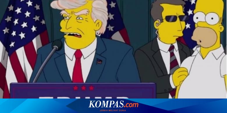 16 Tahun Lalu Serial "The Simpsons" Tampilkan Donald Trump Jadi Presiden AS