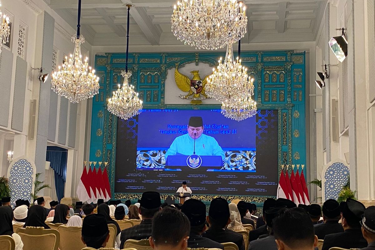 Prabowo Gelar Nuzulul Quran Tingkat Negara di Istana Jakarta