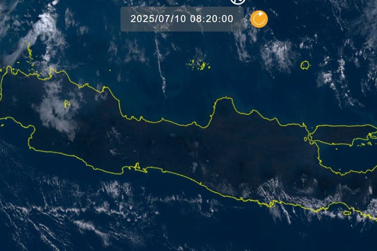 Citra Satelit Pulau Jawa Cerah Tanpa Awan, Pertanda Apa? Ini Kata BMKG