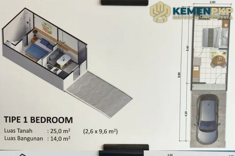 Foto : Rumah Subsidi 14 Meter Persegi dari Lippo: Tampilan, Spesifikasi ...