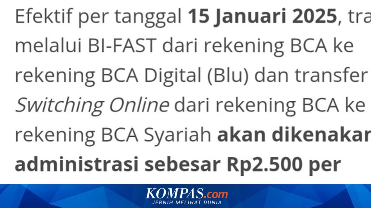 Warganet Keluhkan Biaya Admin Transfer ke blu by BCA dan BCA Syariah ...