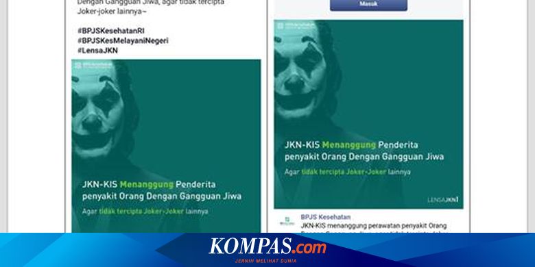 Ini Alasan BPJS Kesehatan Unggah Foto Joker