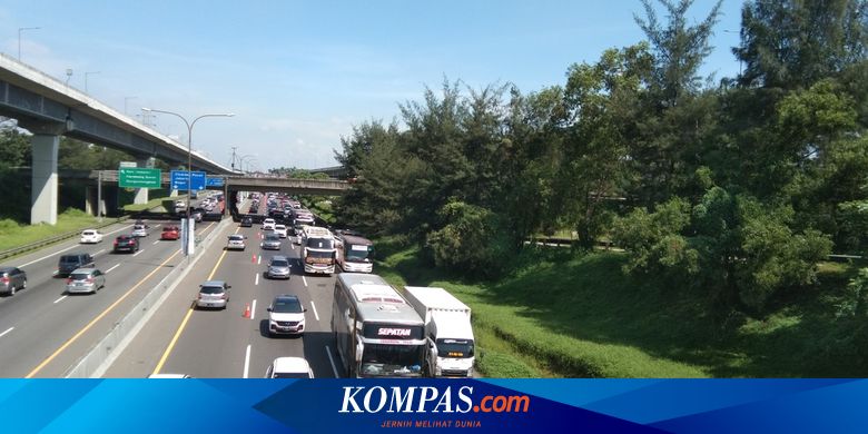 Contraflow Berlaku di Tol Jakarta-Cikampek Km 47 sampai Km 65