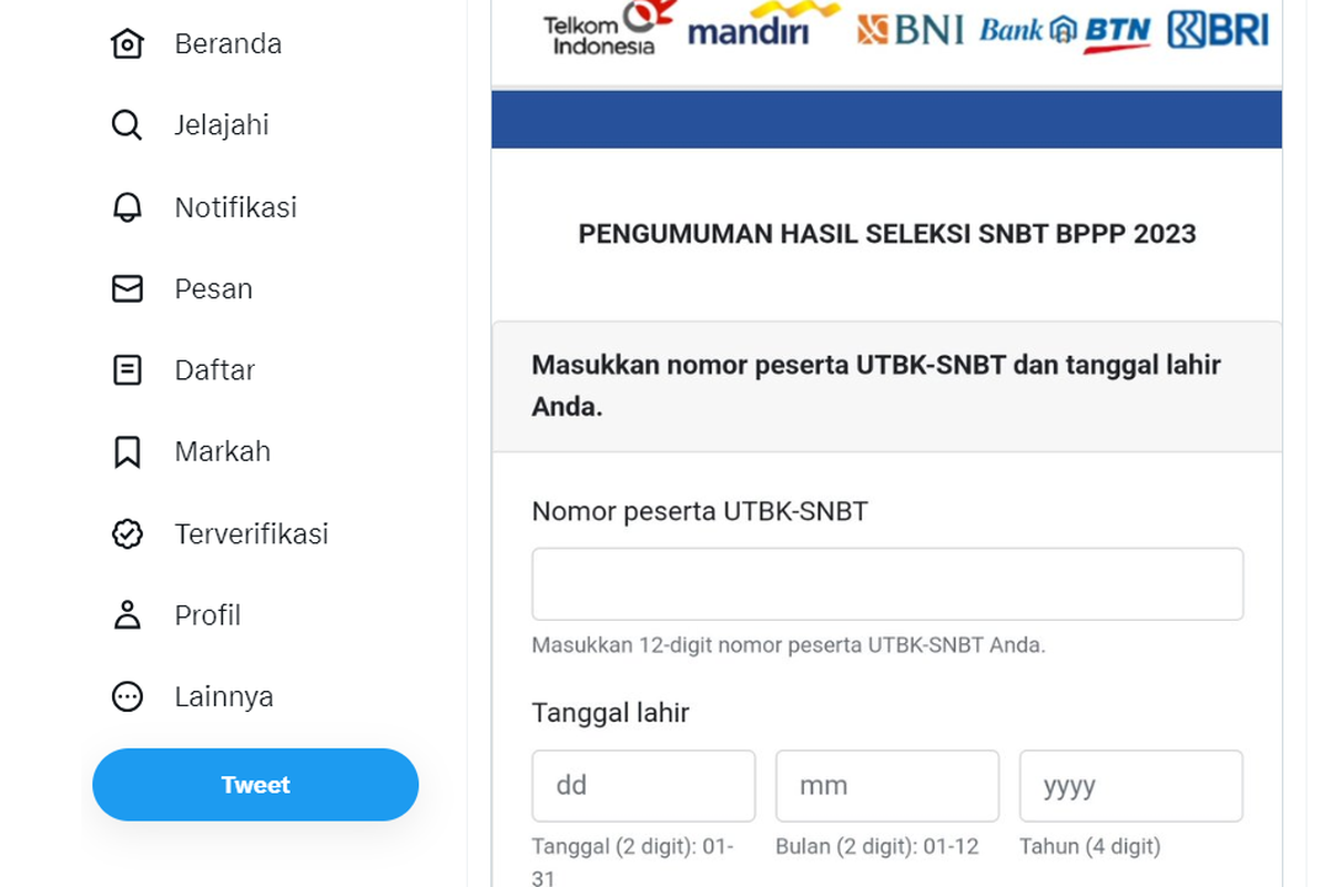Beredar Tampilan Web untuk Cek Hasil Seleksi UTBK-SNBT 2023, SNPMB ...