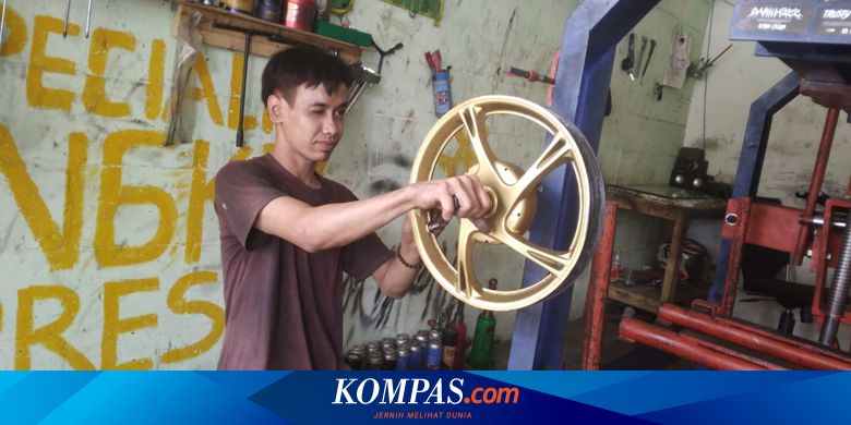 Alasan Tak Semua Bengkel Terima Press Pelek Motor