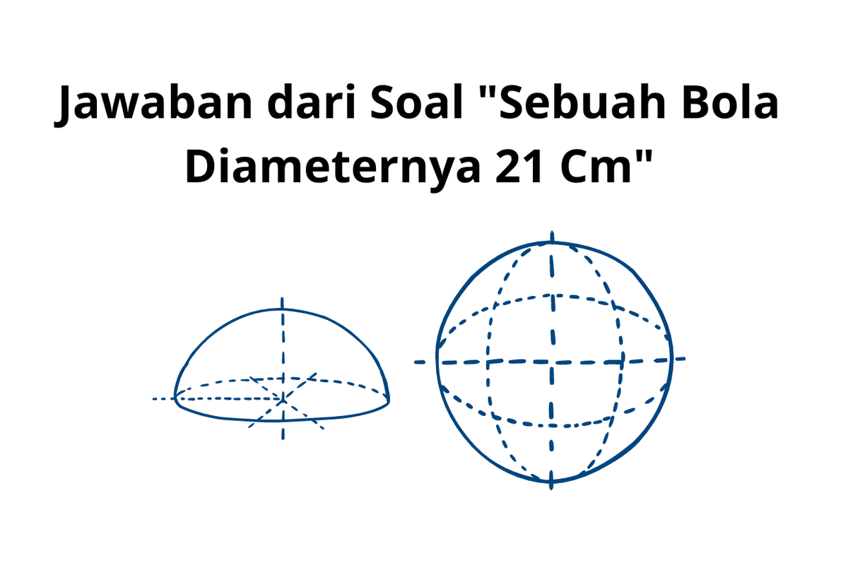 Jawaban dari Soal "Sebuah Bola Diameternya 21 Cm"