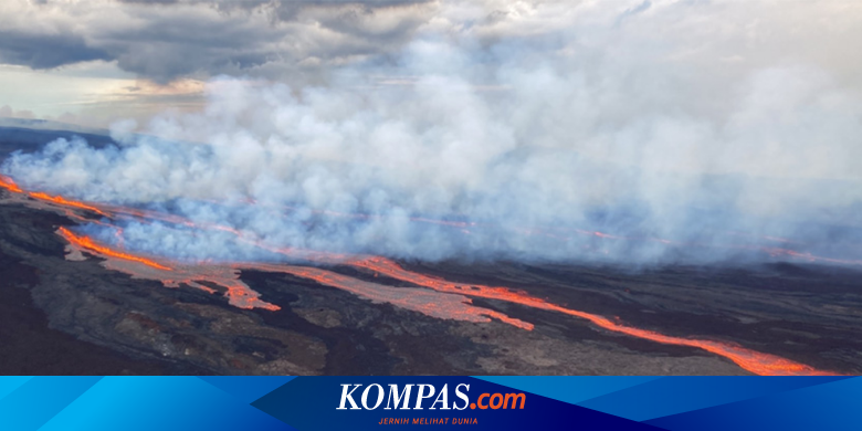 Gunung Berapi Aktif Terbesar di Dunia Meletus Pertama Kali dalam 38 Tahun