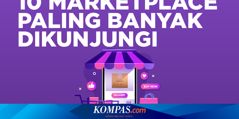 INFOGRAFIK: 10 Marketplace Paling Banyak Dikunjungi