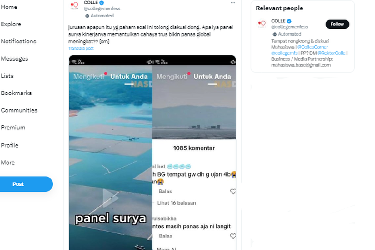 Ramai soal Kinerja Panel Surya Disebut Tingkatkan Pemanasan Global, Ini ...