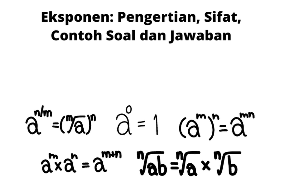 Eksponen: Pengertian, Sifat, Contoh Soal dan Jawaban