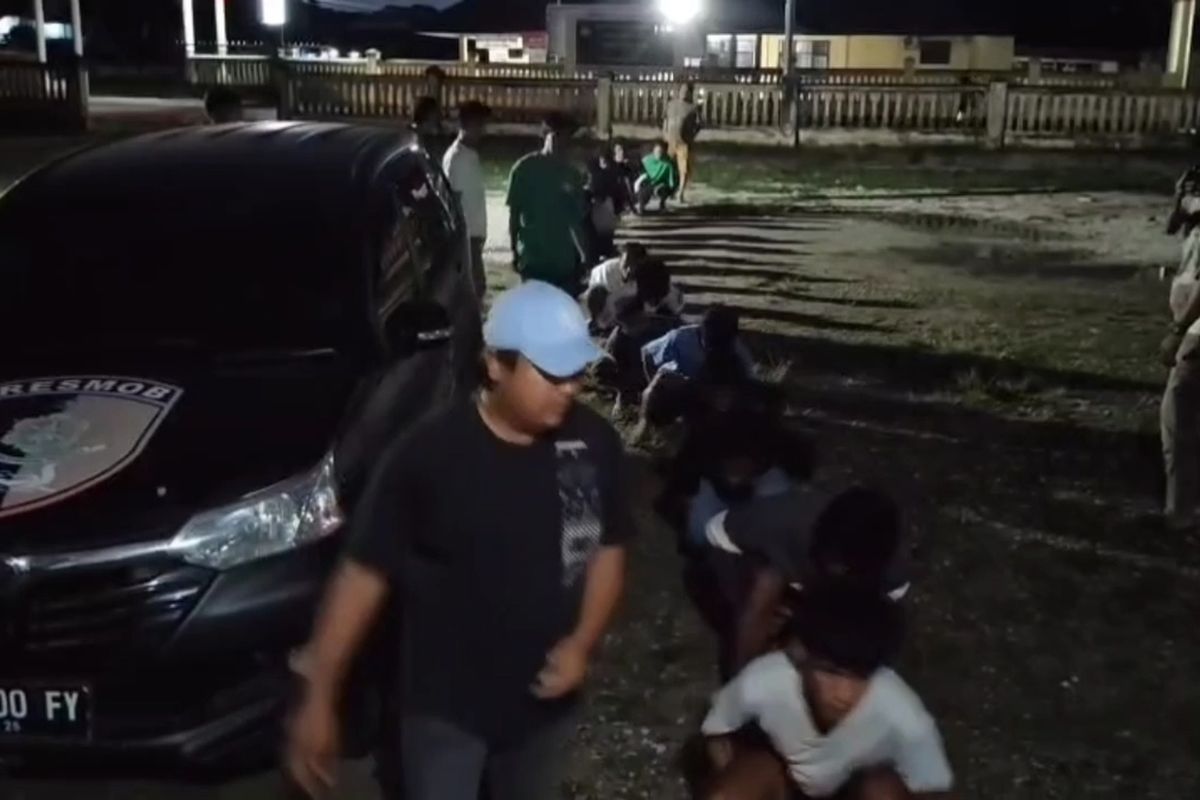 Dua Kelompok Pemuda Saling Serang, Polisi Tangkap 21 Orang di Buton Tengah