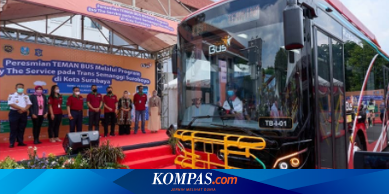 Bus Trans Semanggi Surabaya Rakitan Karoseri Tentrem Mulai Beroperasi