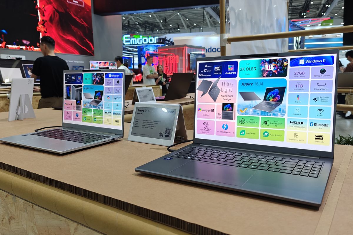 Laptop Acer Aspire 14 AI dan 16 AI Resmi, Pakai Prosesor Snapdragon ...