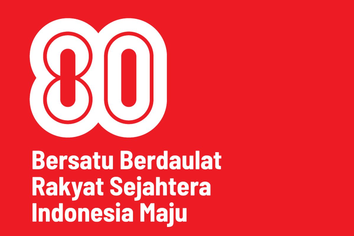 Logo 80 Tahun Indonesia Dirilis, Ini Arti dan Link Download Resminya