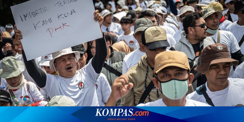 Ada Demo Buruh, Rekayasa Lalu Lintas di Sekitar Patung Kuda Situasional