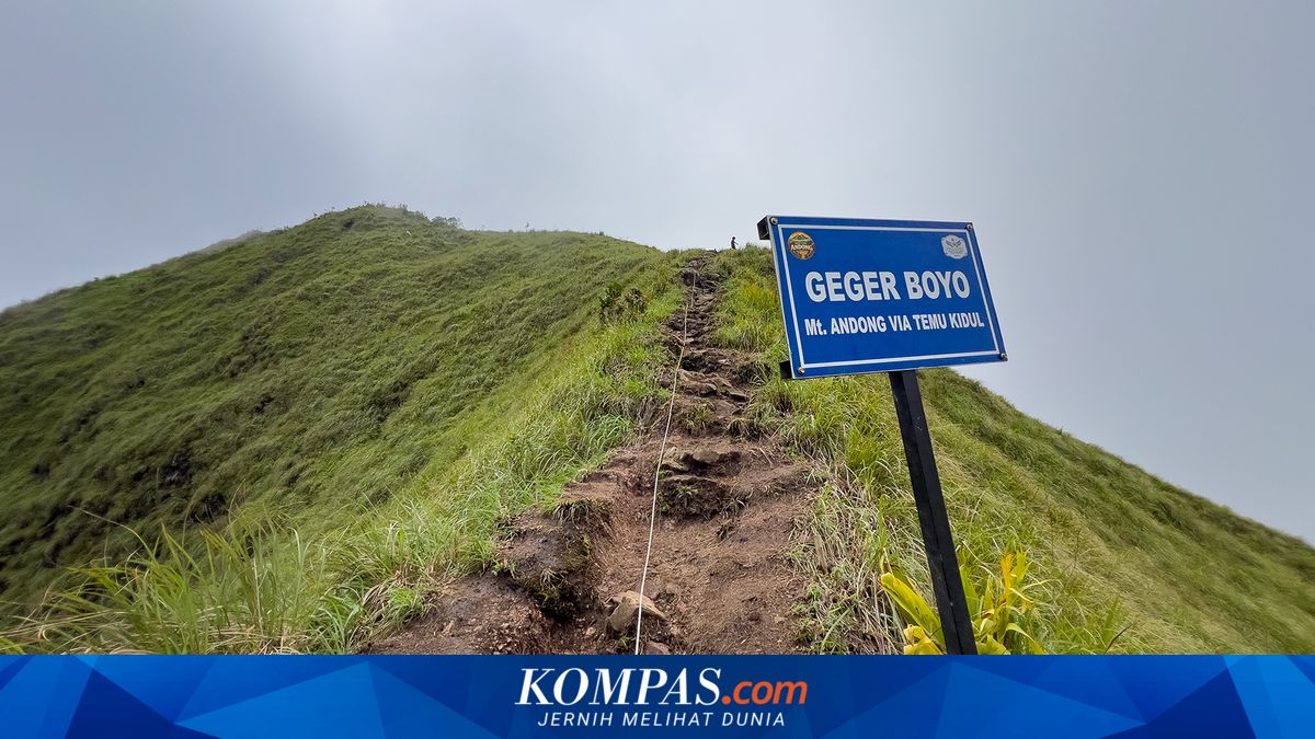 Harga Tiket Pendakian Gunung Andong via Temu Kidul, Jalur yang Sedang ...