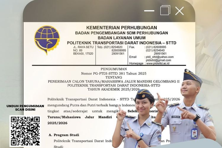 Pendaftaran STTD 2025 Dibuka! Ini Jadwal, Syarat, dan Cara Daftarnya