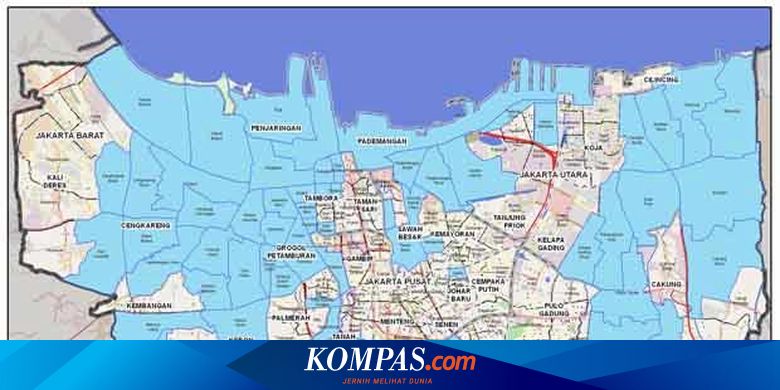 Ini Dia, Peta Digital Banjir Jakarta Hari Ini