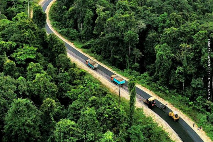 Foto : Ruas Jalan Mameh-Windesi Hampir Beres, Ini Pekerjaan yang Lagi ...