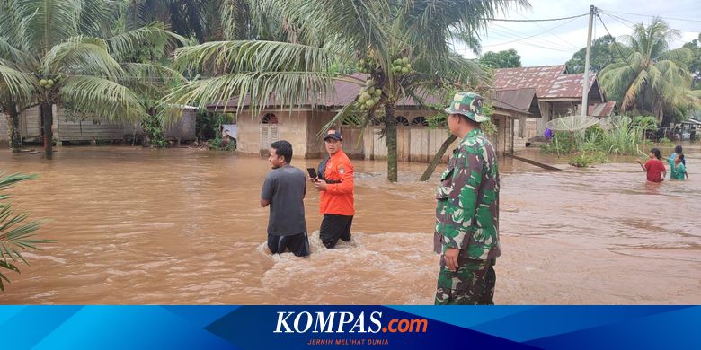 Banjir Terjang Ratusan Rumah Warga Di Rokan Hulu Riau