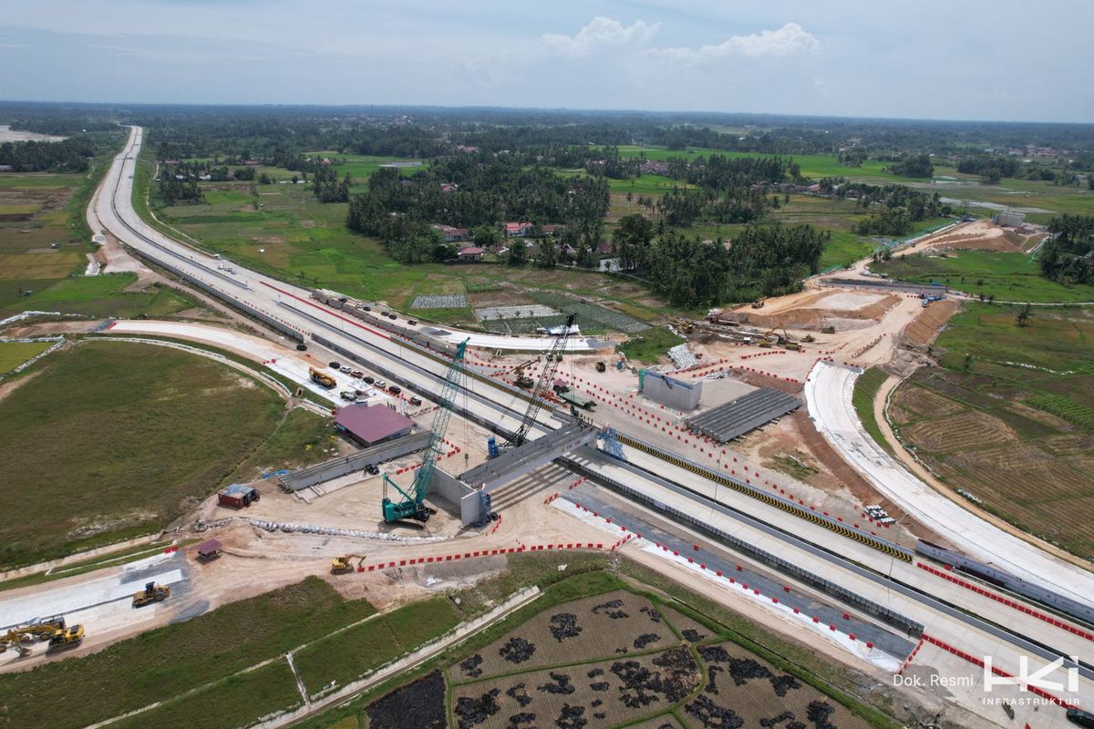 Progres Interchange Lubuk Alung 21 Persen, Akses Baru Tol Padang–Sicincin