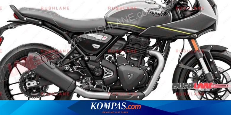 Render Triumph Thruxton 400, Kental Gaya Cafe Racer