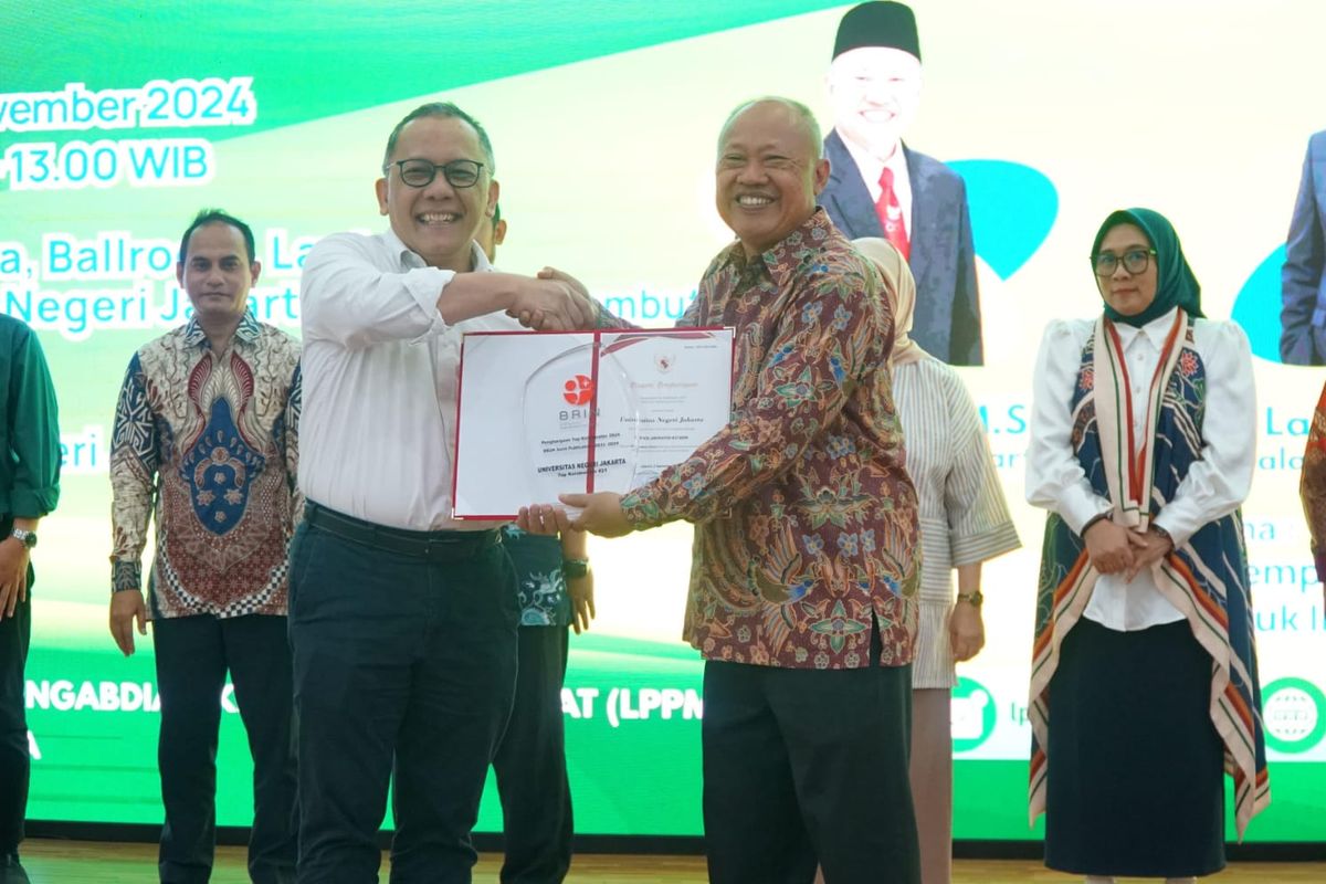 BRIN Beri Penghargaan Top Kolaborator 2024 bagi UNJ