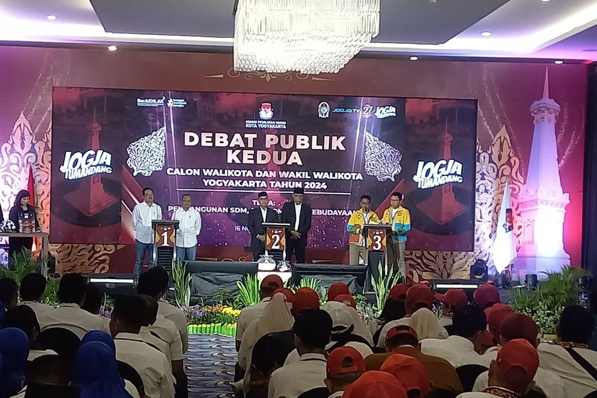 Debat Pilkada Kota Yogyakarta, Paslon 1 dan 3 Bahas Kota Berkelas Dunia