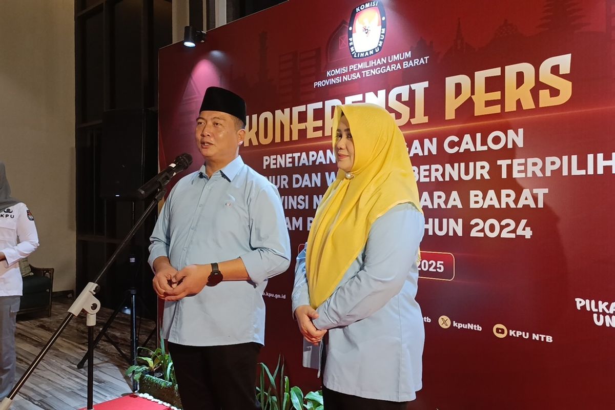 KPU Tetapkan Iqbal-Dinda sebagai Gubernur dan Wakil Gubernur Terpilih NTB