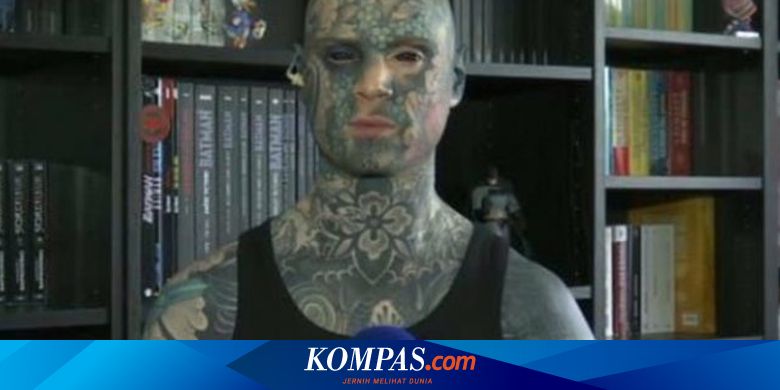 Seorang Pria Menutupi Semua Tato Tubuhnya Dalam Sehari, Apa Jadinya?