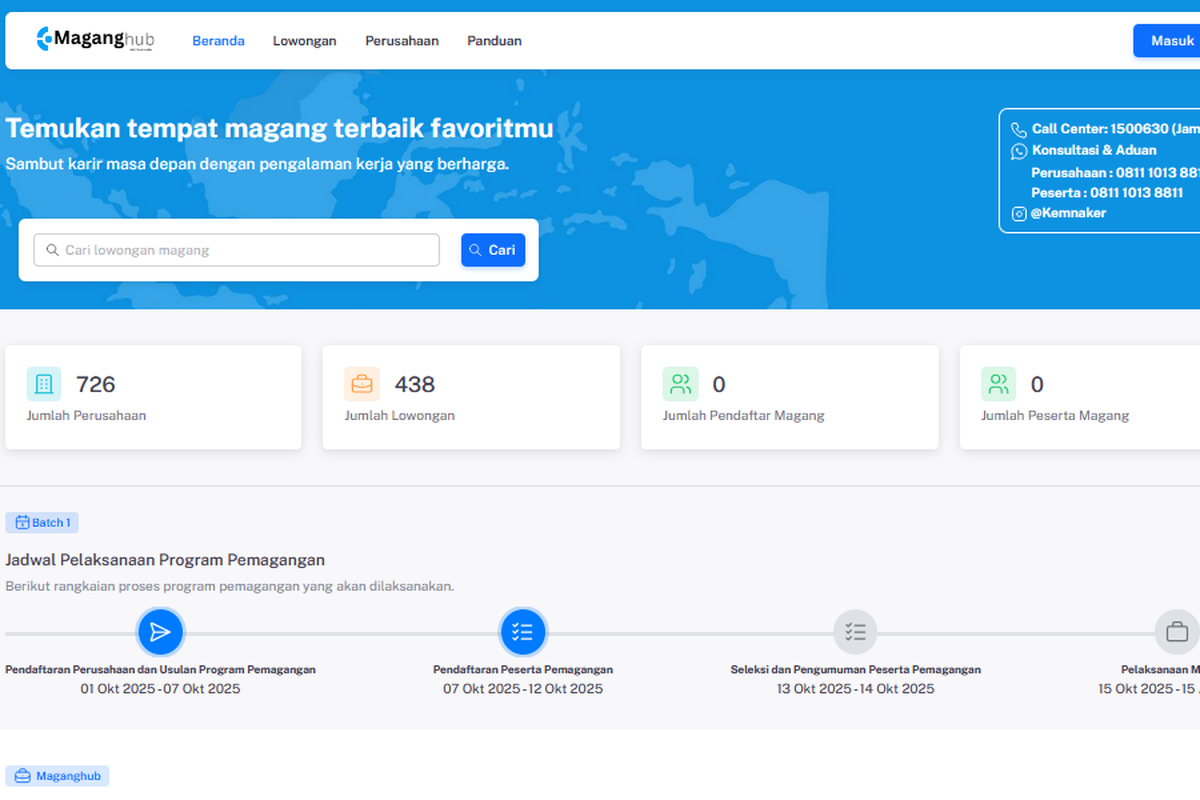 Pendaftaran Program Magang Hub Kemnaker 2025 Diperpanjang: Jadwal dan Cara Daftar