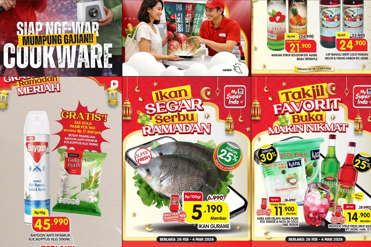 Promo Superindo Hari Ini 27 Februari 2026, Beli Baygon Gratis 1 Kg Gula ...