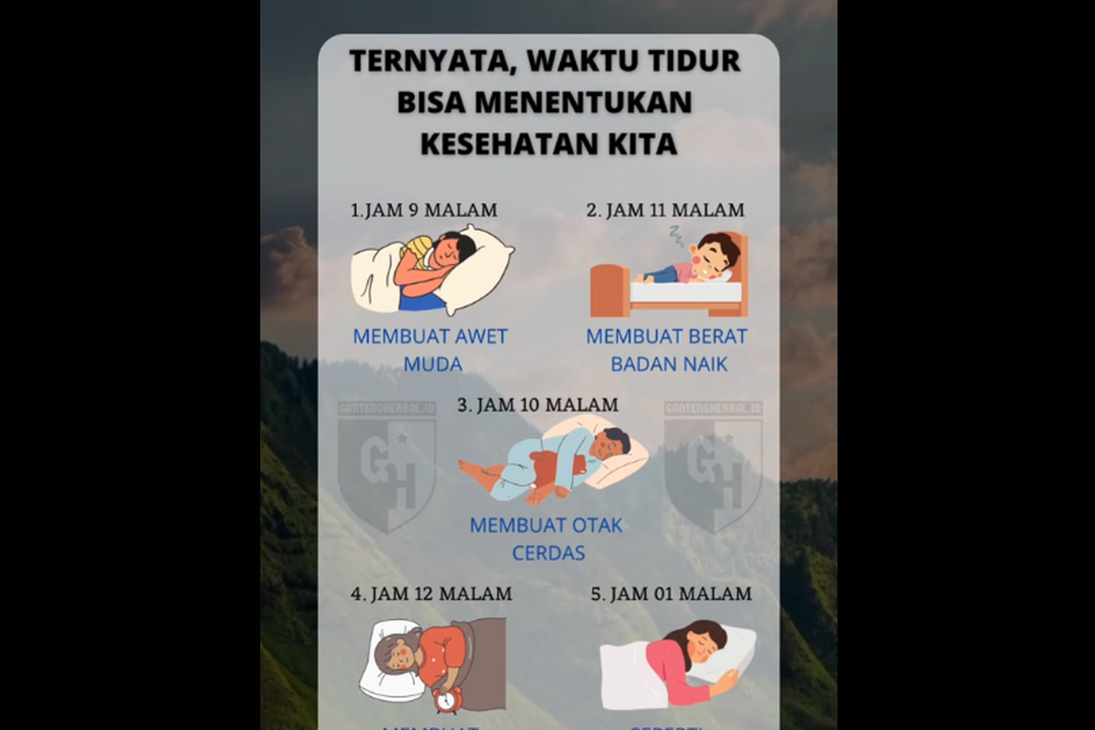 Ramai soal Jam Tidur Menentukan Kesehatan, Ini Penjelasan Dokter