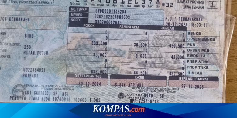 Simulasi Perhitungan Pajak Kendaraan Usai Opsen Pajak Berlaku