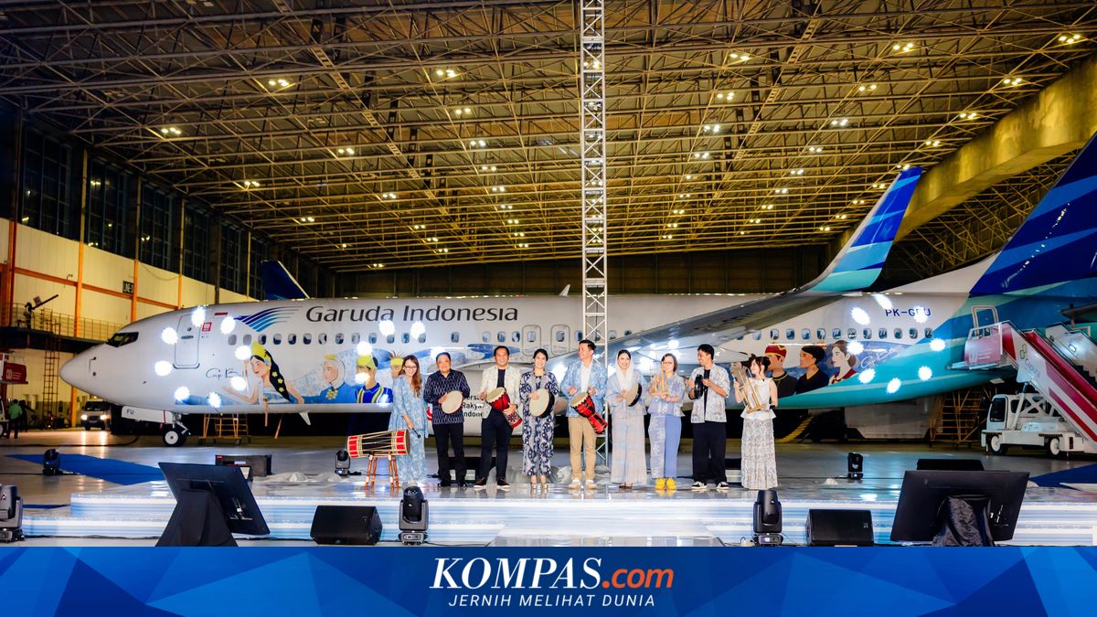 Gandeng Cap Bali, Garuda Indonesia Luncurkan "Livery" HUT Ke-80 RI