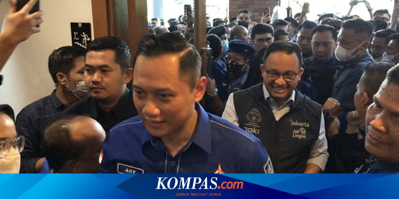 Ratusan Kader Demokrat Sambut Kedatangan Anies Baswedan