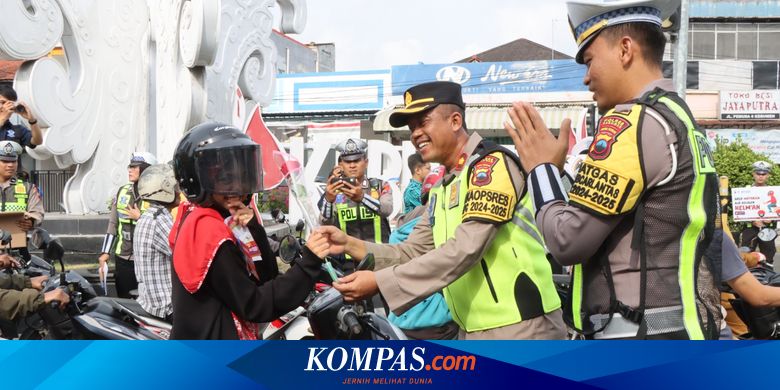 Operasi Zebra Candi di Kebumen, Pengendara Tertib Dapat Nasi Kuning, Jamu, dan Susu