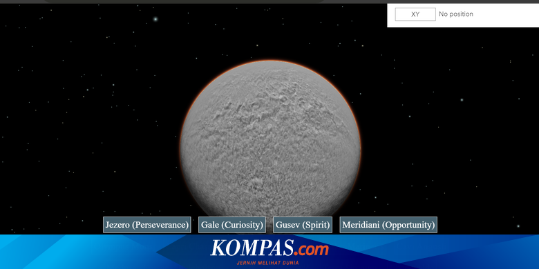 Planet Mars Bisa Dijelajahi lewat Peta 3D, Mirip Google Earth