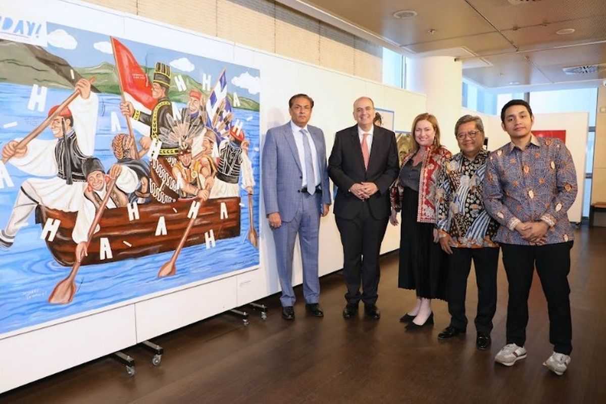 Pameran 75 Tahun Persahabatan Indonesia Yunani Seniman Kedua Negara
