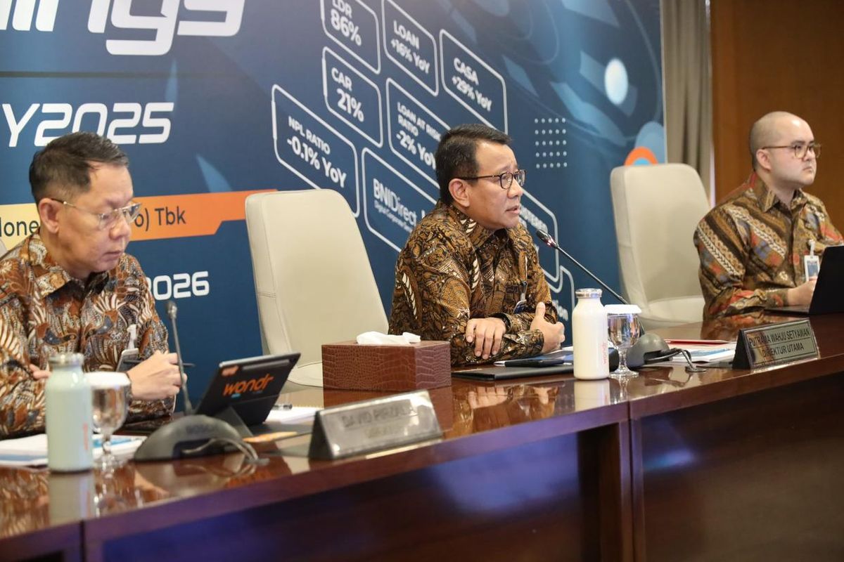 BNI Bukukan Laba Bersih Rp 20 Triliun Sepanjang 2025