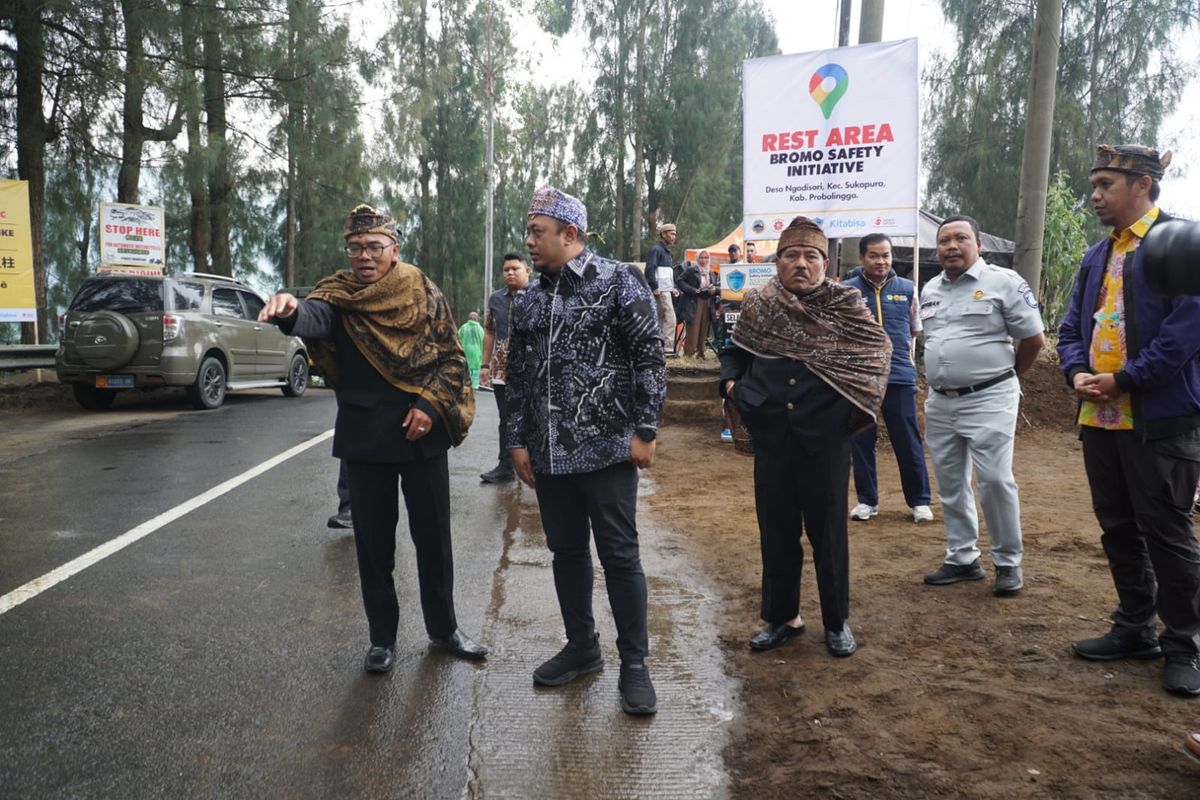 Cegah Kecelakaan Rem Blong, Rest Area Motor Matic Diresmikan di Jalur Bromo