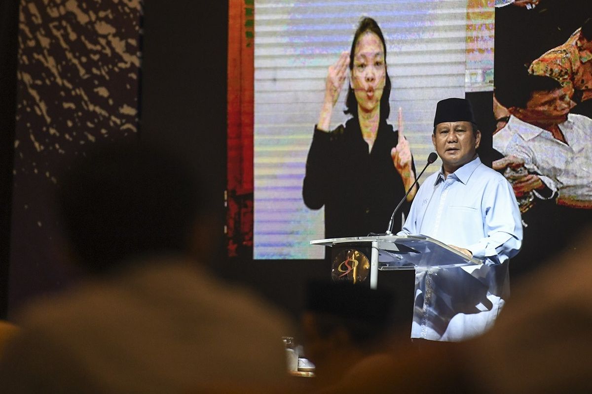 Ini Pidato Lengkap Prabowo yang Prediksi Indonesia akan Punah
