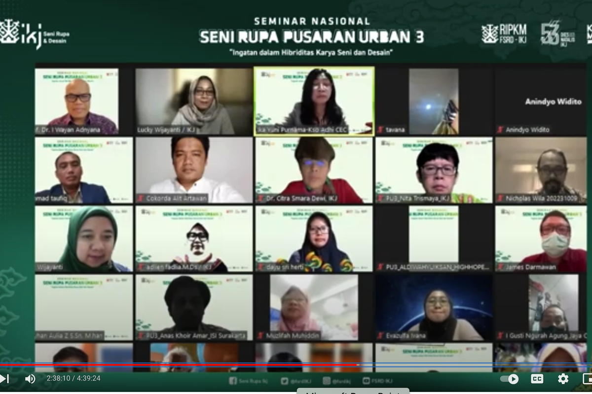 Berbagi Inspirasi, IKJ Gelar Seminar Nasional "Seni Rupa Pusaran Urban III"