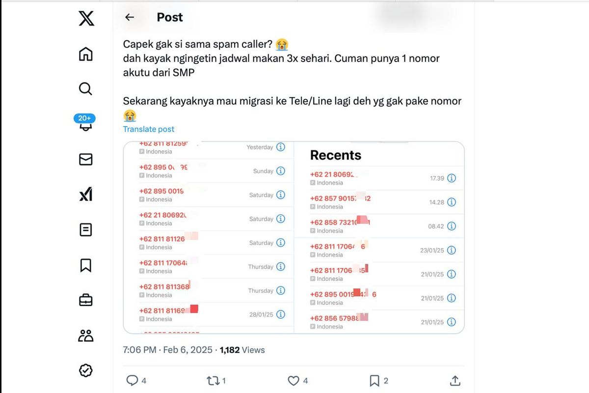 Warganet Keluhkan Telepon Spam dari Nomor Tak Dikenal, Ini Cara ...