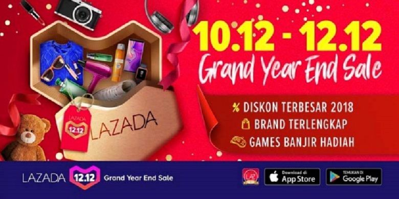 Ini Dia Brands dan Promo di Lazada 12.12 Grand Year End Sale